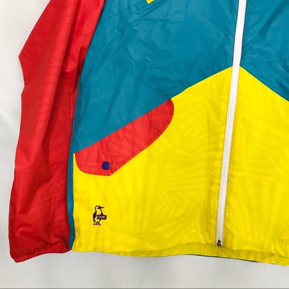Chums | Jackets & Coats | Chums Vibrant Color Rain Windbreaker Jacket ...